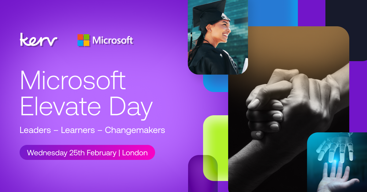 We're proud to be a Sponsor at the Microsoft Elevate Day - Kerv
