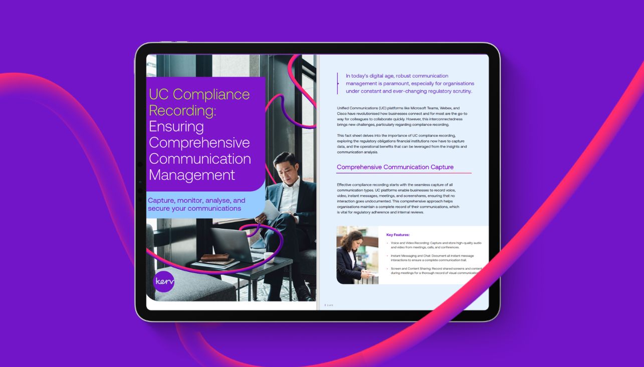 UC Compliance Recording Guidebook - Kerv